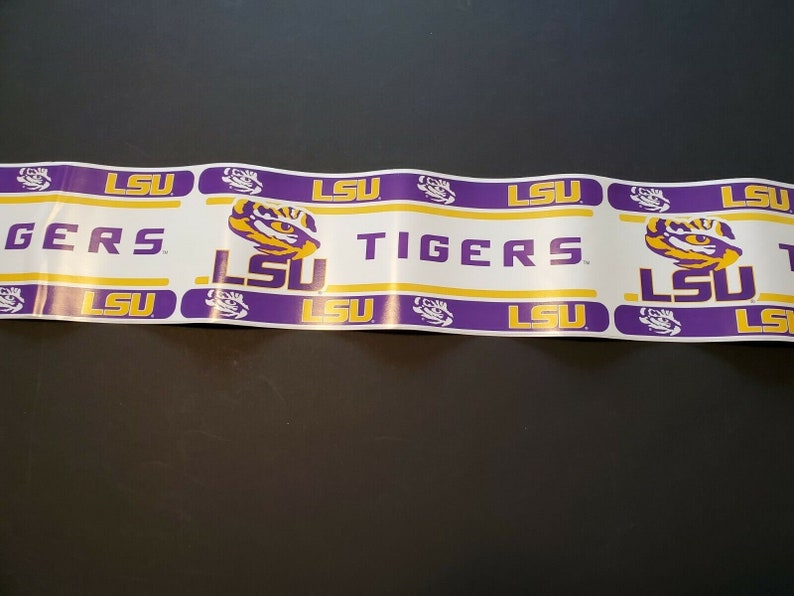 LSU Tigers NCAA Peel and Stick Wallpaper Border. Nwt - Etsy