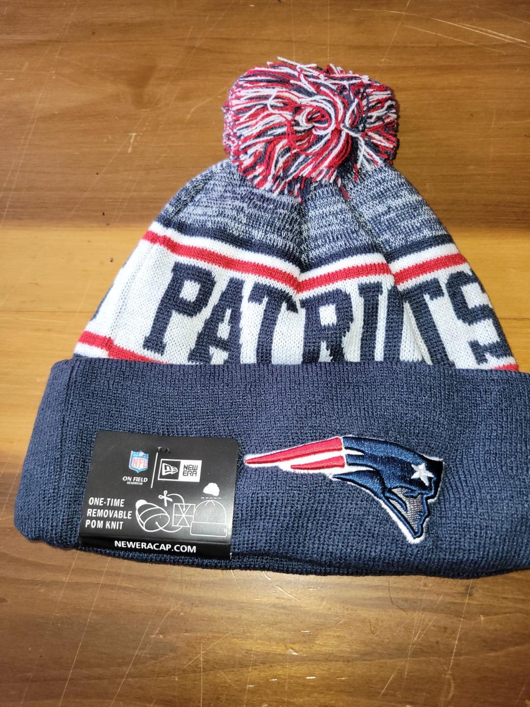 New England Patriots New Era NFL Blue & Red Beanie. New - Etsy