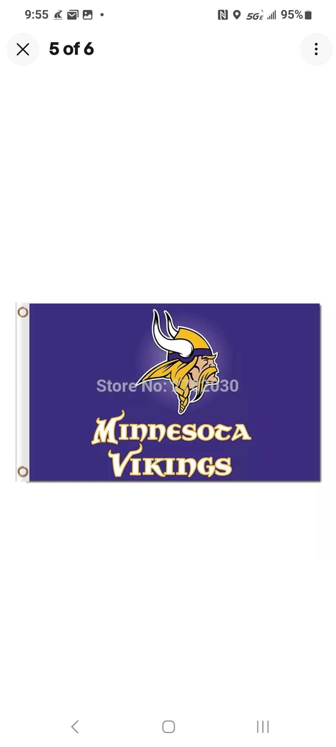 Minnesota Vikings 3'x5' Wall Banner. New - Etsy