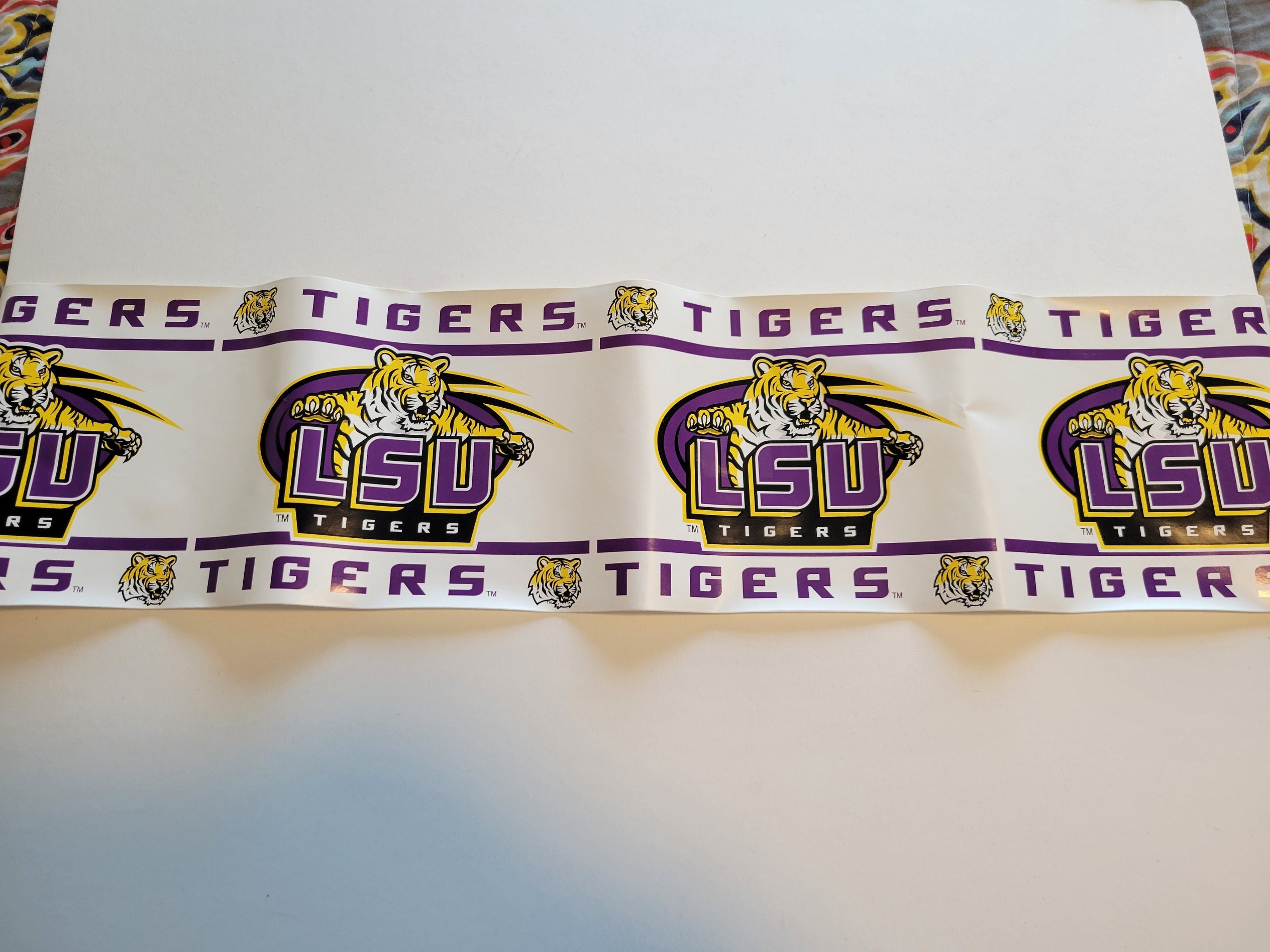 LSU Tigers NCAA Peel and Stick Wallpaper Border. 5'' X 15'. New - Etsy