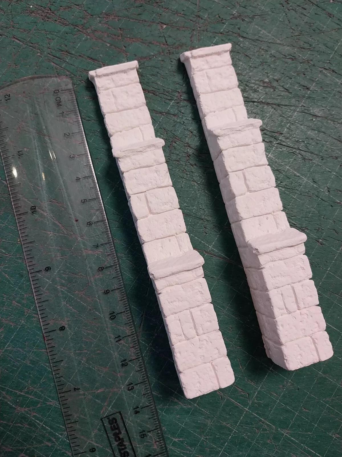 1/35 Scale Model Stone Buttress Church Wall Castle Etc Set of 2 - Etsy