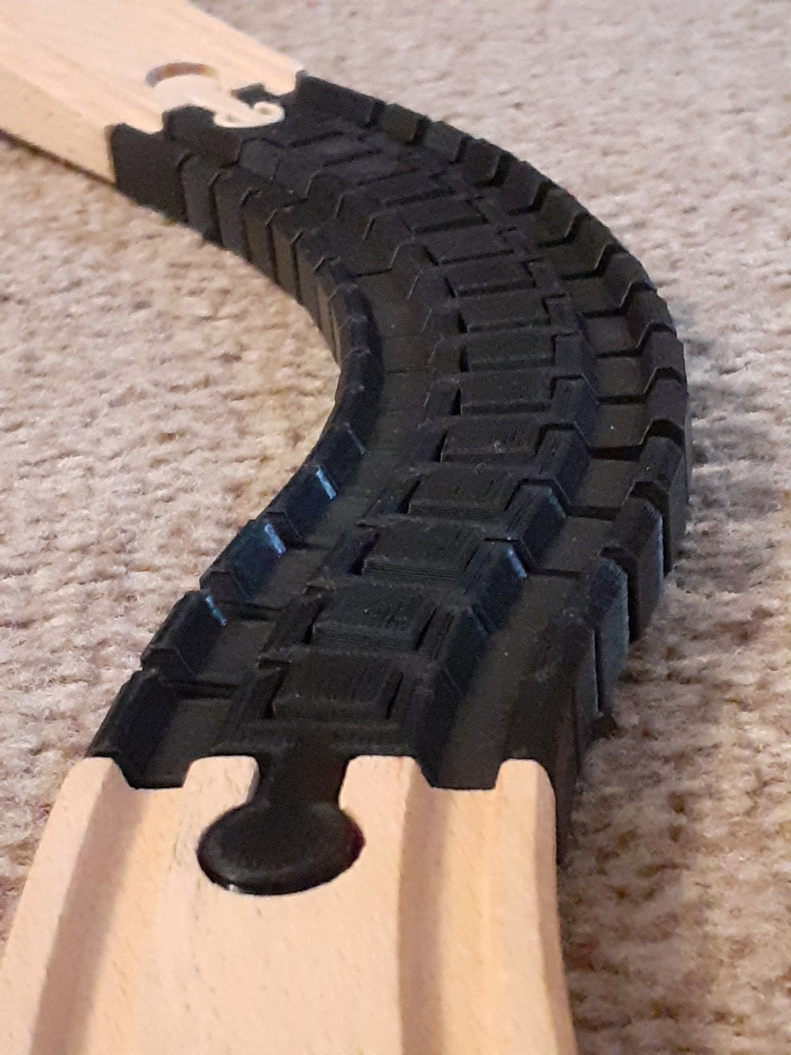 Flexible Track for Wooden Train Set. Bendable, Compatible With Brio ...