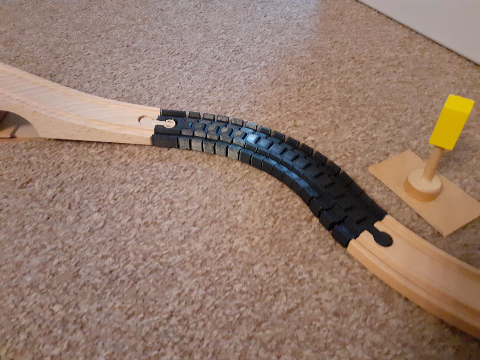 Flexible Track for Wooden Train Set. Bendable, Compatible With Brio ...