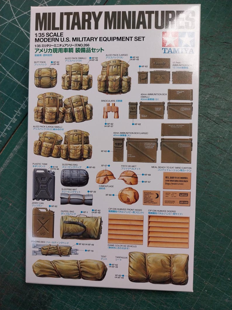 Tamiya 1/35 Scale US Modern Infantry Equipment - Etsy