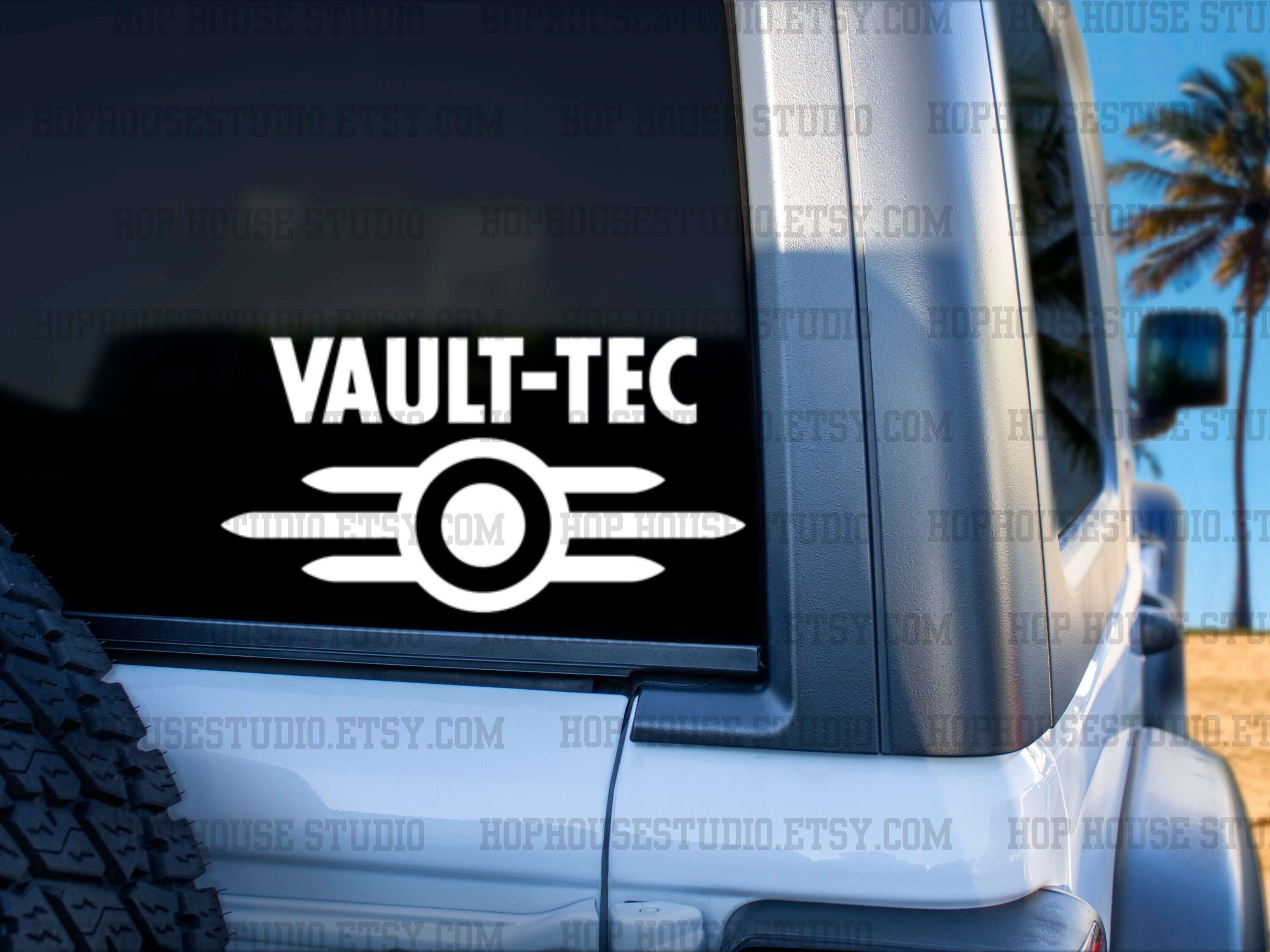 Vault Tec Decal Fallout Car Decal Fallout Laptop Decal Vault Tec ...