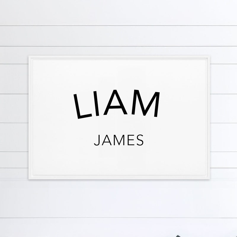 Baby Name Canvas - Etsy