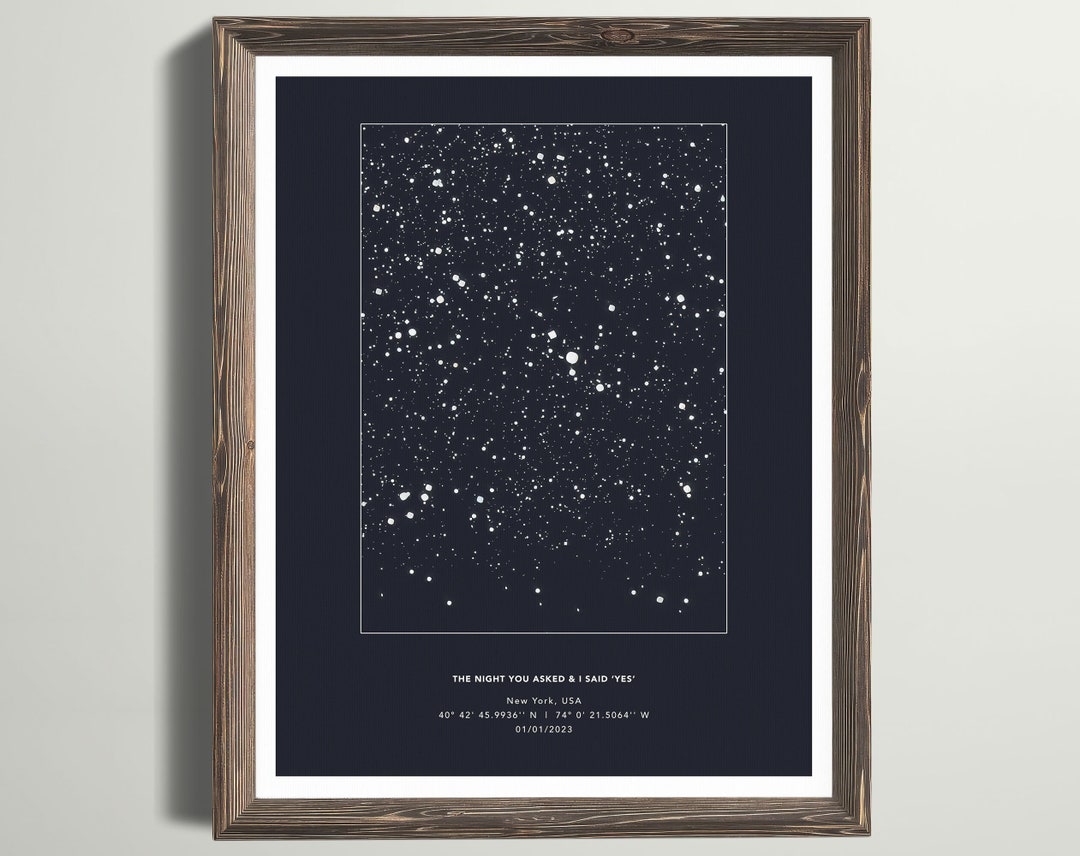 Personalized Star Map Print, Custom Constellation Gift - Etsy
