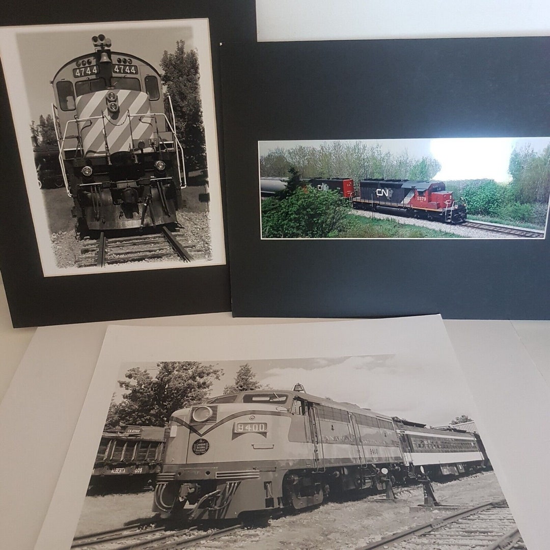 Vintage Lot of 3 Photos Trains VIA CNN for Collectors Photo Paper ...