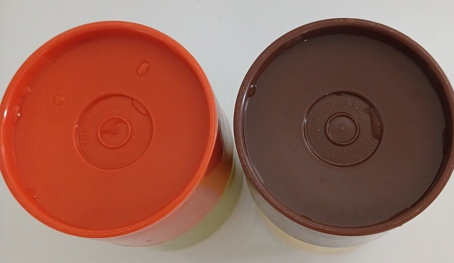 Vintage Tupperware Stacking Spice Shaker Containers Lot of 4 Harvest ...