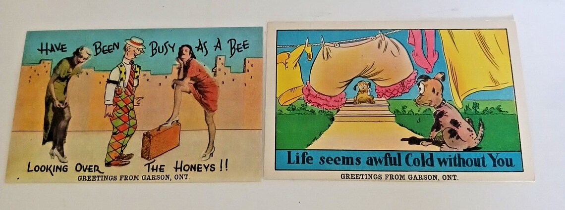 Vintage Adult Humor Postcard Comic Cartoon Funny Unused Canada Lot of 6 ...