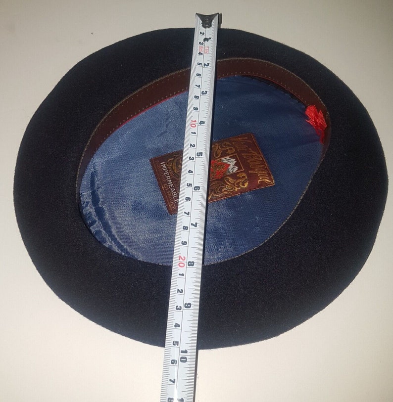 Vintage Vrai Basque French Made Beret Size 9.5/56 Pure Laine Pure Wool ...