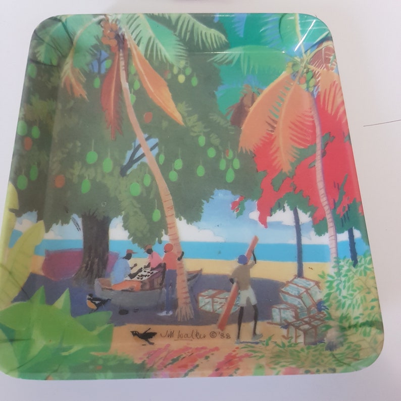 Vintage Melamine Serving Tray Mabel Lot of 2 Plastic Made in Italy ...