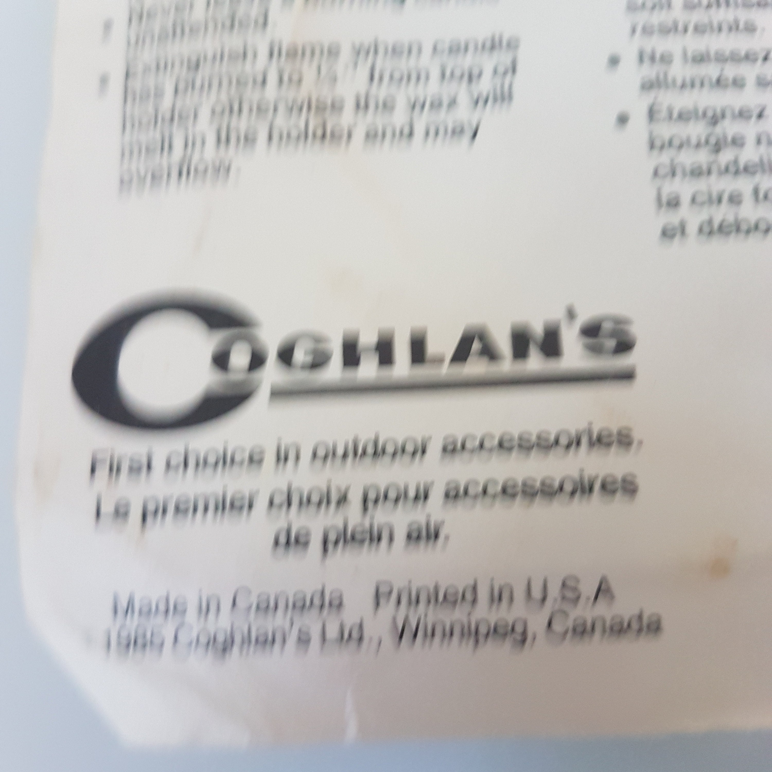 Vintage 1986 COGHLAN'S Emergency Candles French Description Made in ...