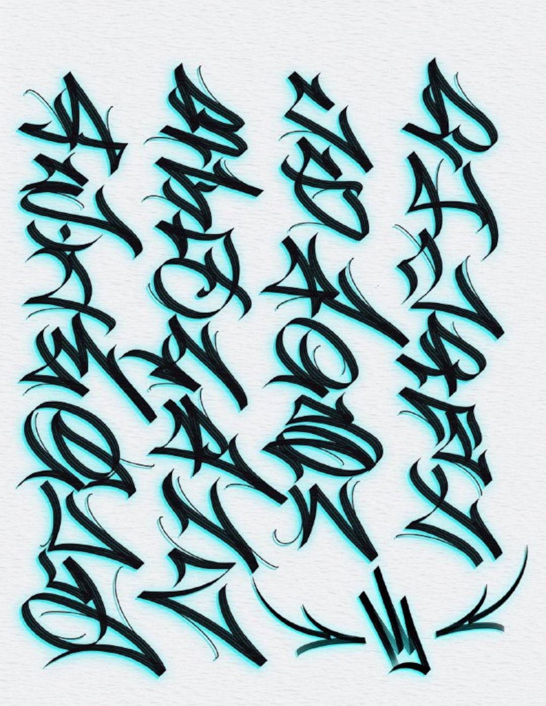 Graffiti Font Styles A Z
