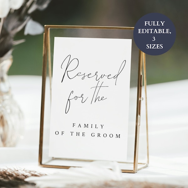 Printable Reserved Table Cards - Etsy