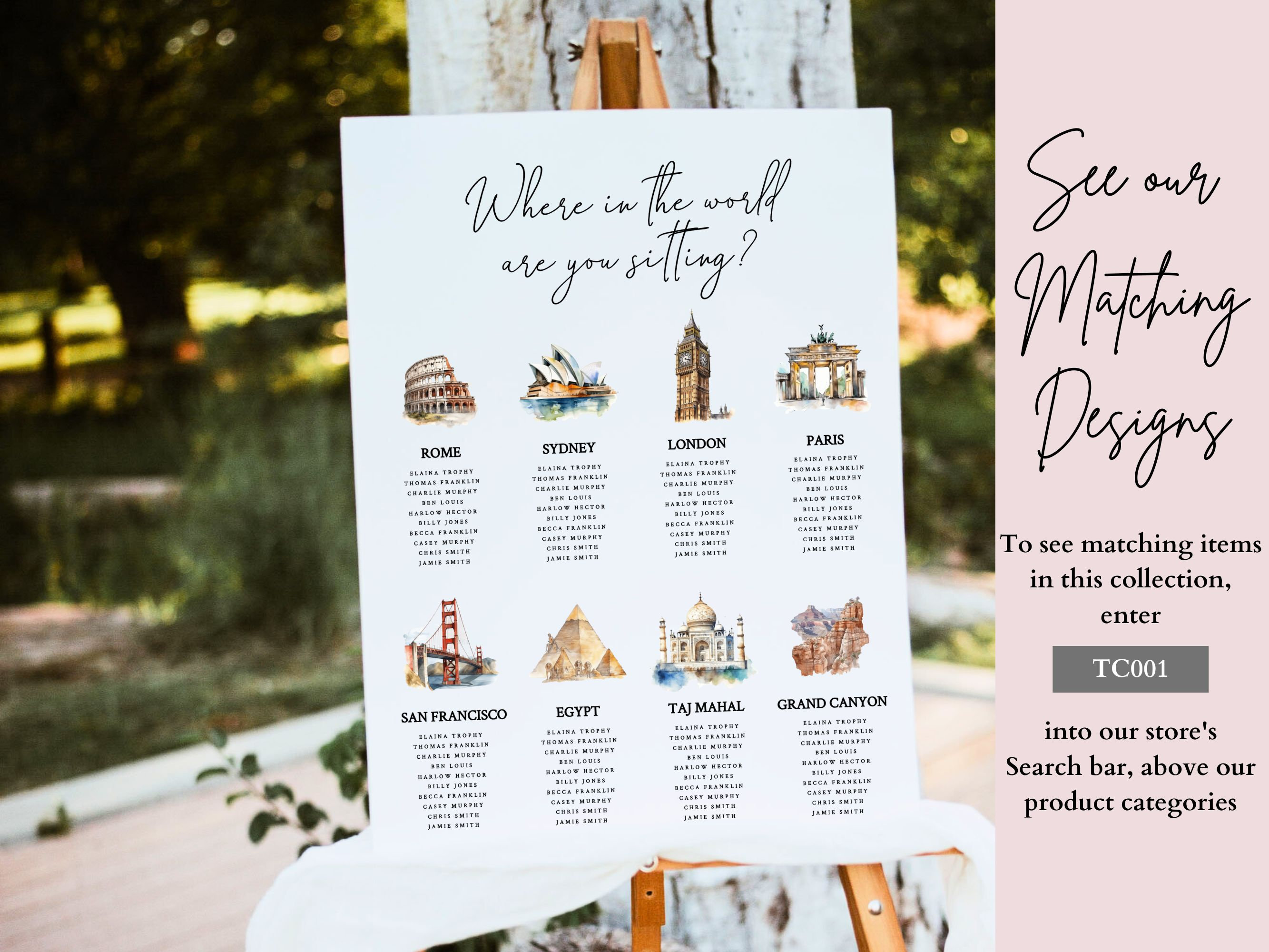 Italian Table Numbers Wedding Table Numbers and Names Wedding Table ...