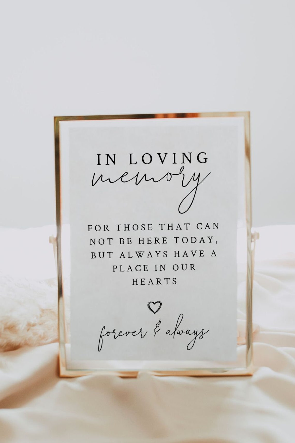 In Loving Memory Wedding Sign Template in Loving Memory Table Sign in ...
