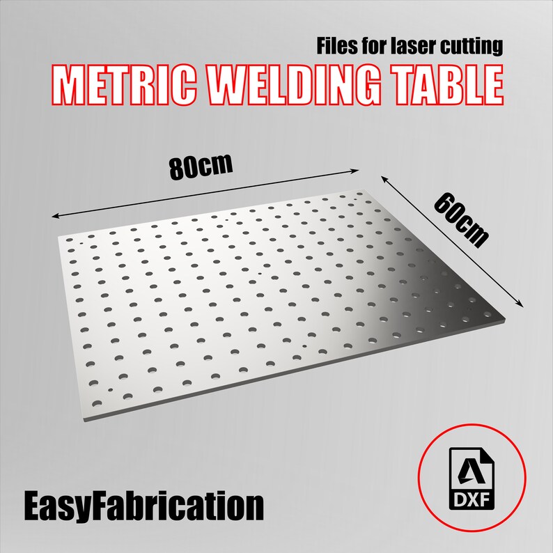 Welding Table DXF 800mm 600mm Laser Cut File Workbench - Etsy