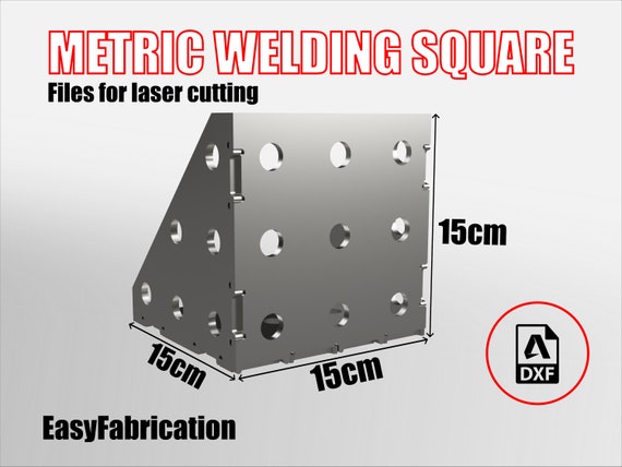 Metric Welding Square 15x15x15cm Welding Fixture DXF Laser - Etsy