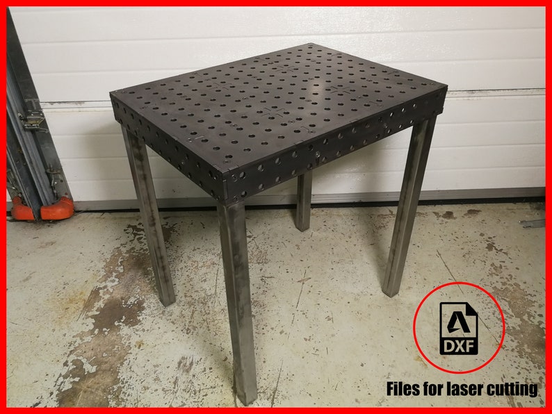 Welding Table DXF 800mm * 600mm * 90mm Laser Cut File, Workbench, DXF ...