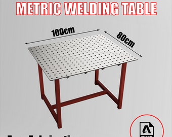 Welding Table DXF 240cm * 120cm 16mm Laser Cut File, Workbench, DXF ...
