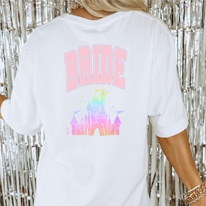 Disney Bride Shirt Disney Castle Disney Bachelorette Party Minnie Bride ...