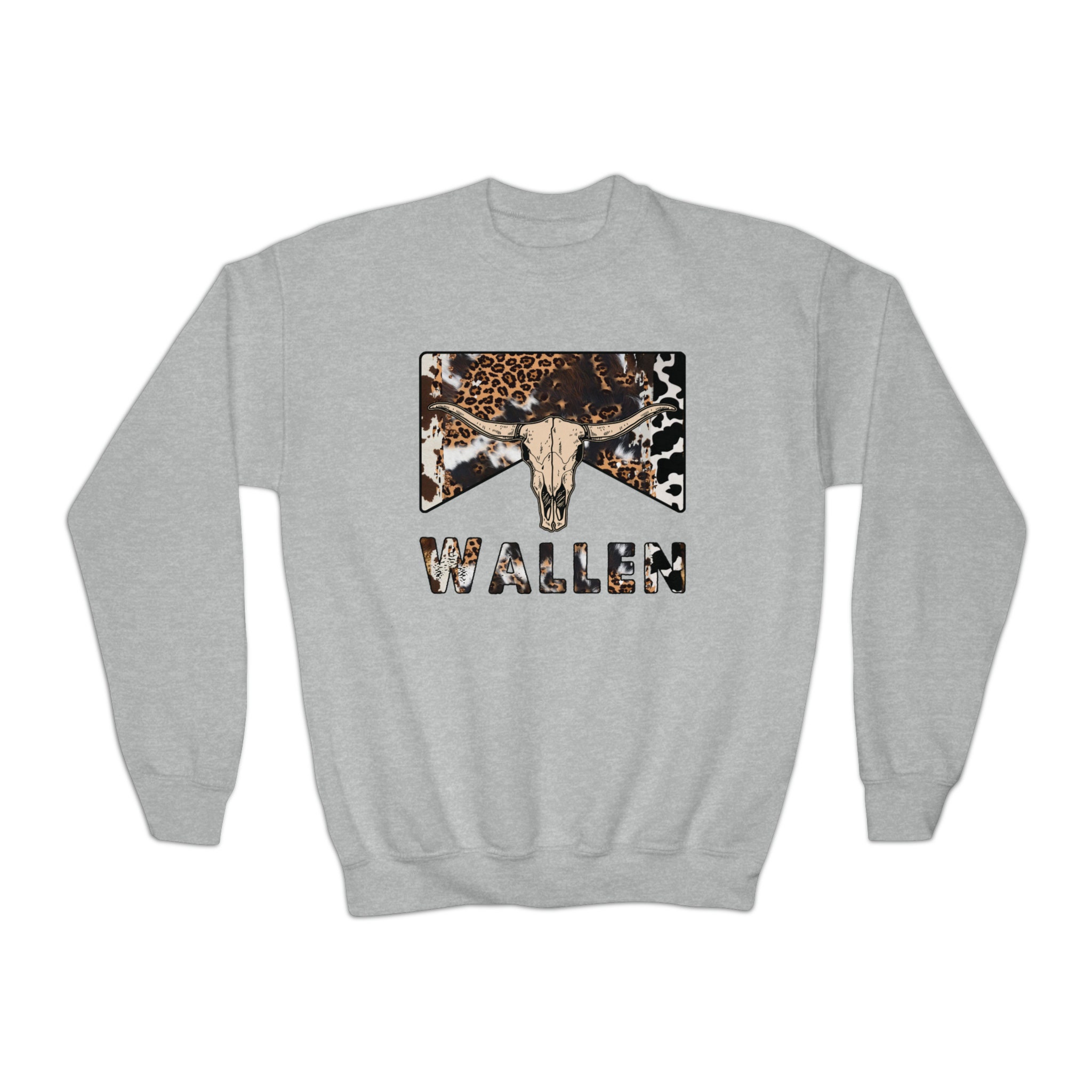 Wallen Kids Tshirt Girls Shirts Bull Skull Trendy Kids Clothes Retro ...