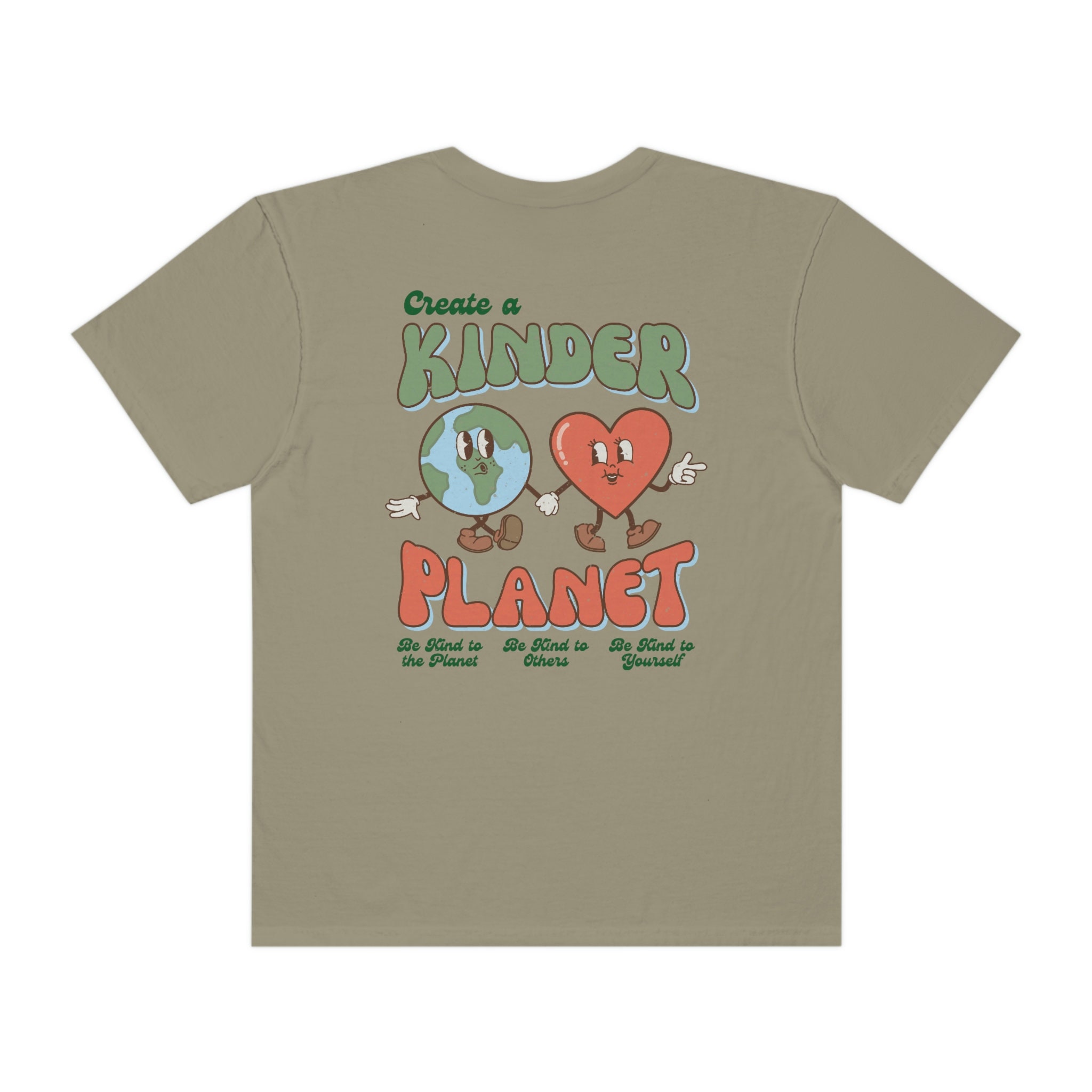 Kinder Planet Comfort Colors Tshirt Oversized Preppy Shirt - Etsy