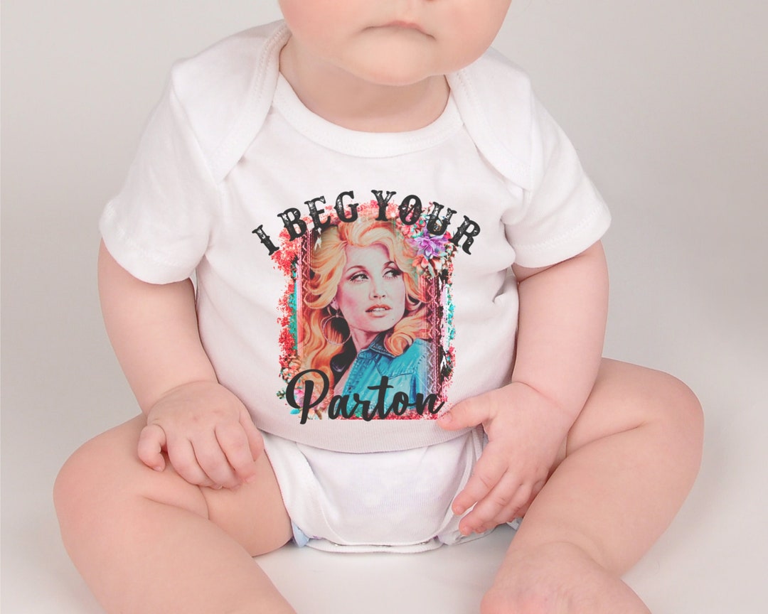 Dolly Onesie® Organic Baby Bodysuit Beg Your Parton Little Girls Dolly ...