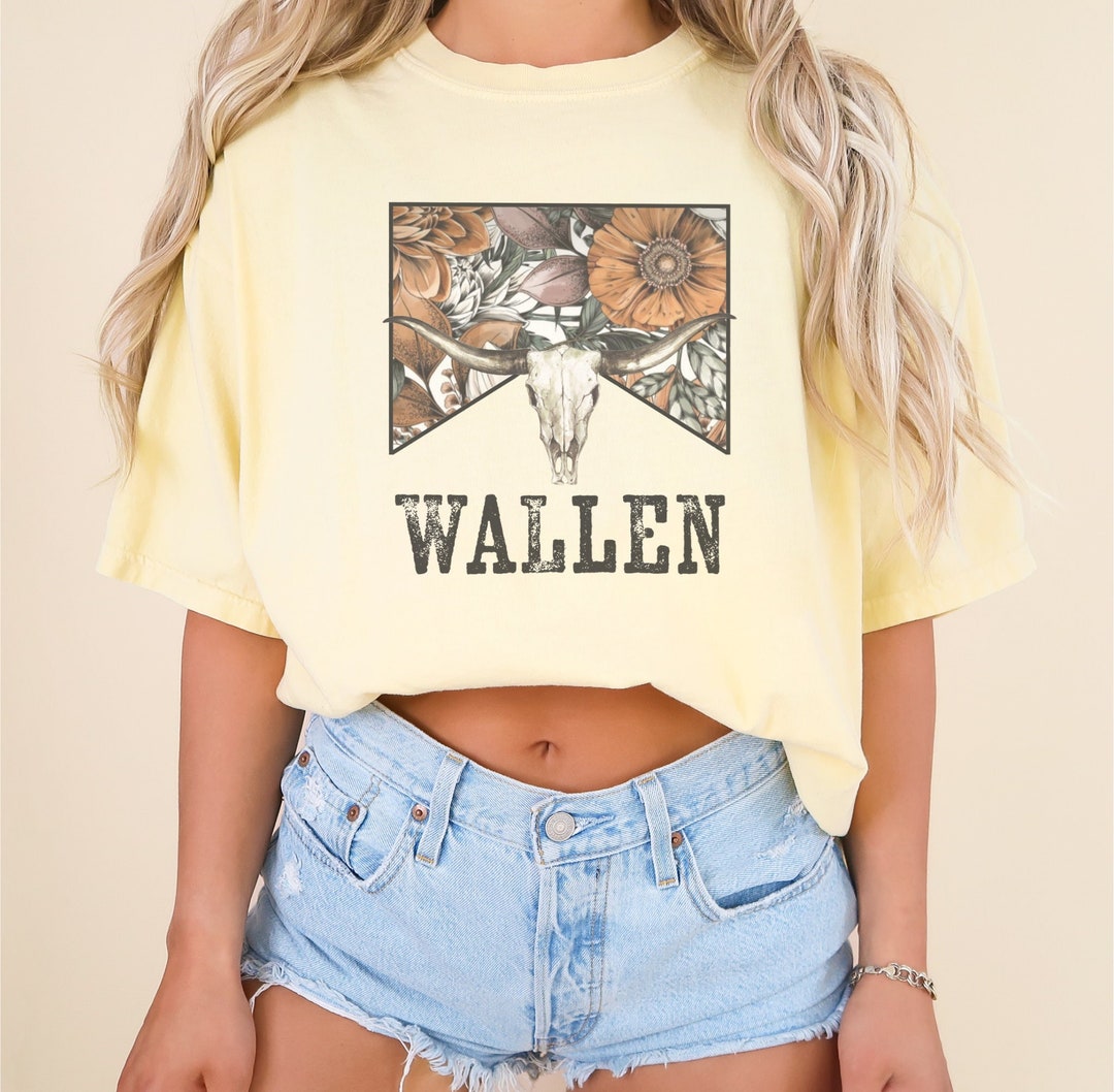 Wallen Bull Skull T-shirt Retro Wallen Shirt Comfort Colors Vintage ...
