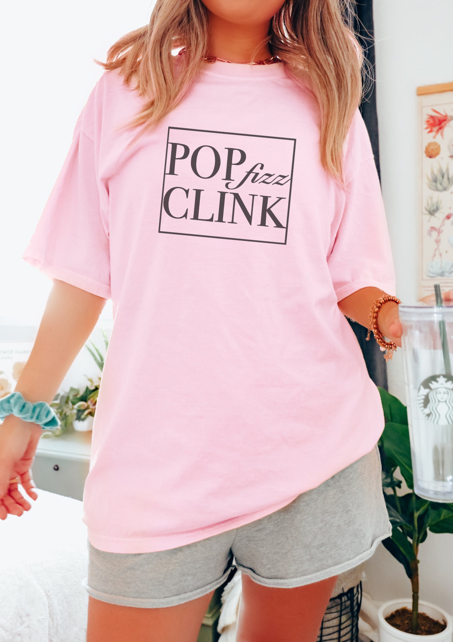 Pop Fizz Clink Comfort Colors Shirt Champagne Shirt Preppy Clothes Y2K ...