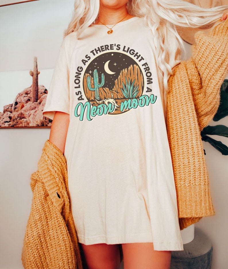 Neon Moon Tee, Western Graphic Tee, Country Concert, Western Clothes ...