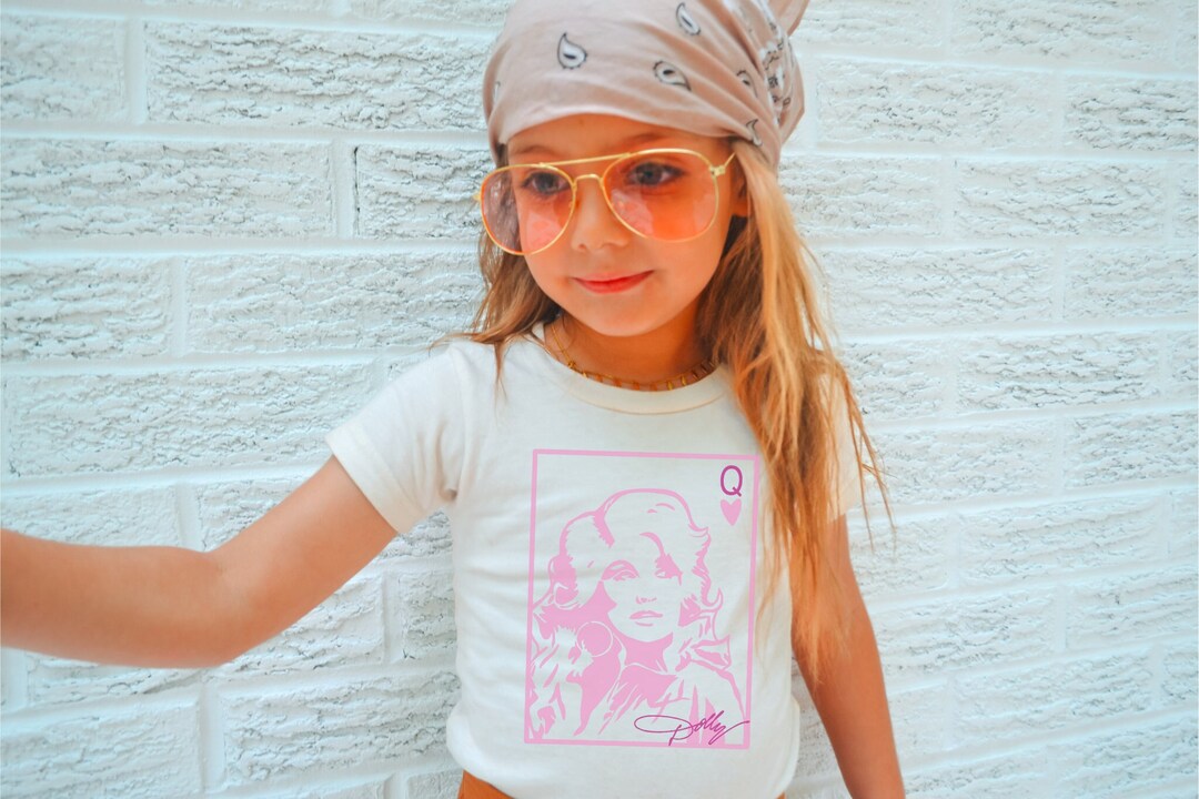 Dolly Kids Shirt in Dolly We Trust Dolly Shirt Retro Kids Clothes Pink ...