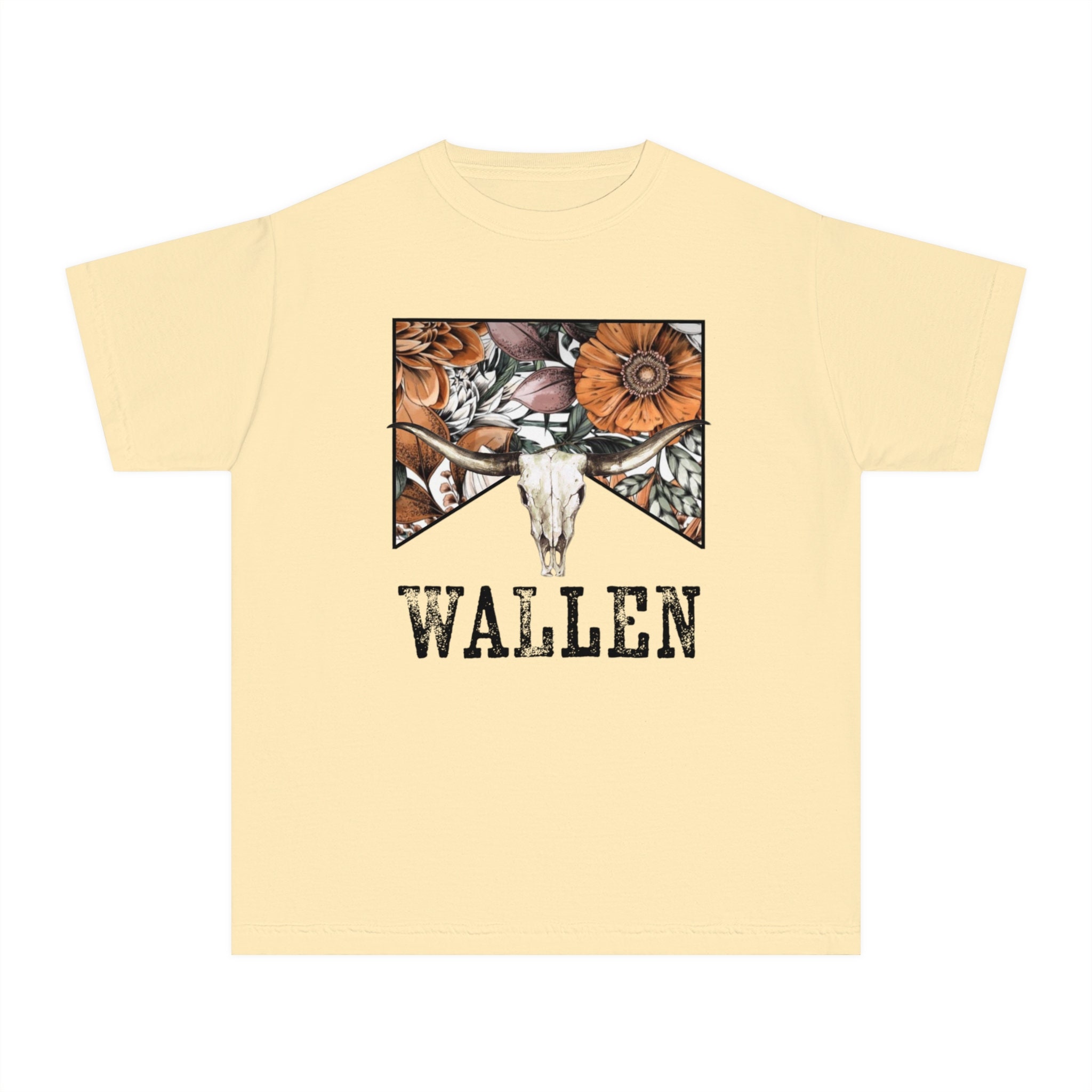 Wallen Kids Tshirt Girls Shirts Bull Skull Trendy Kids Clothes Retro ...