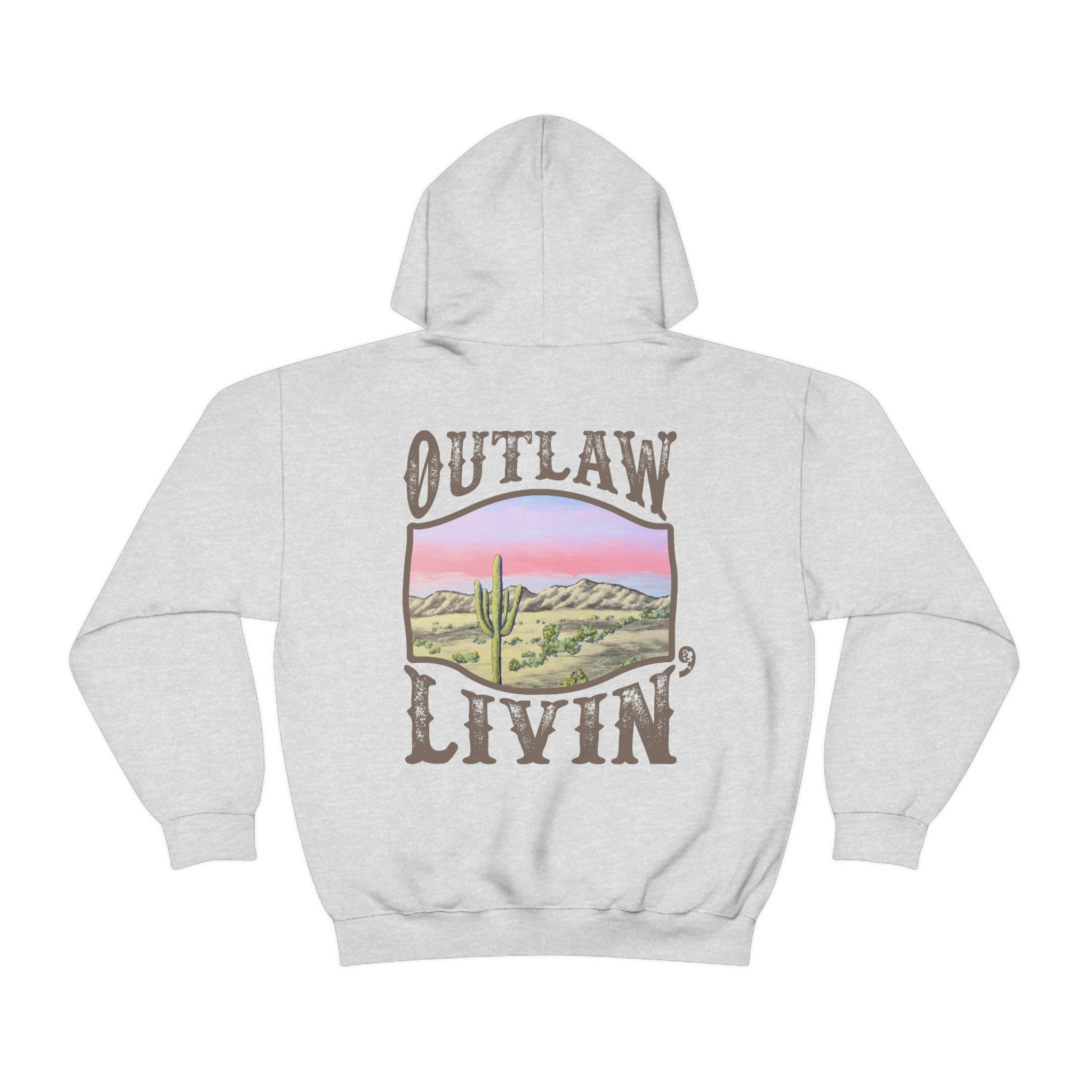 Outlaw Desert Hoodie Oversized Cowboy Sweatshirt Western Clothes Boho ...