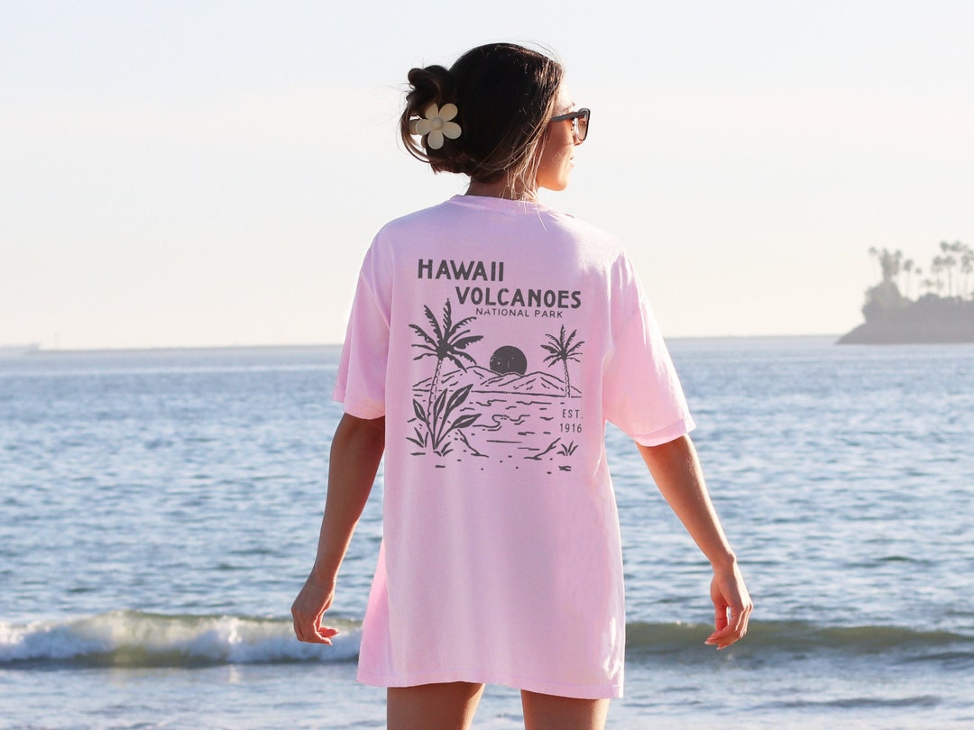 Hawaii Volcanoes Comfort Colors Tshirt Preppy Hawaii Shirt Coconut Girl ...
