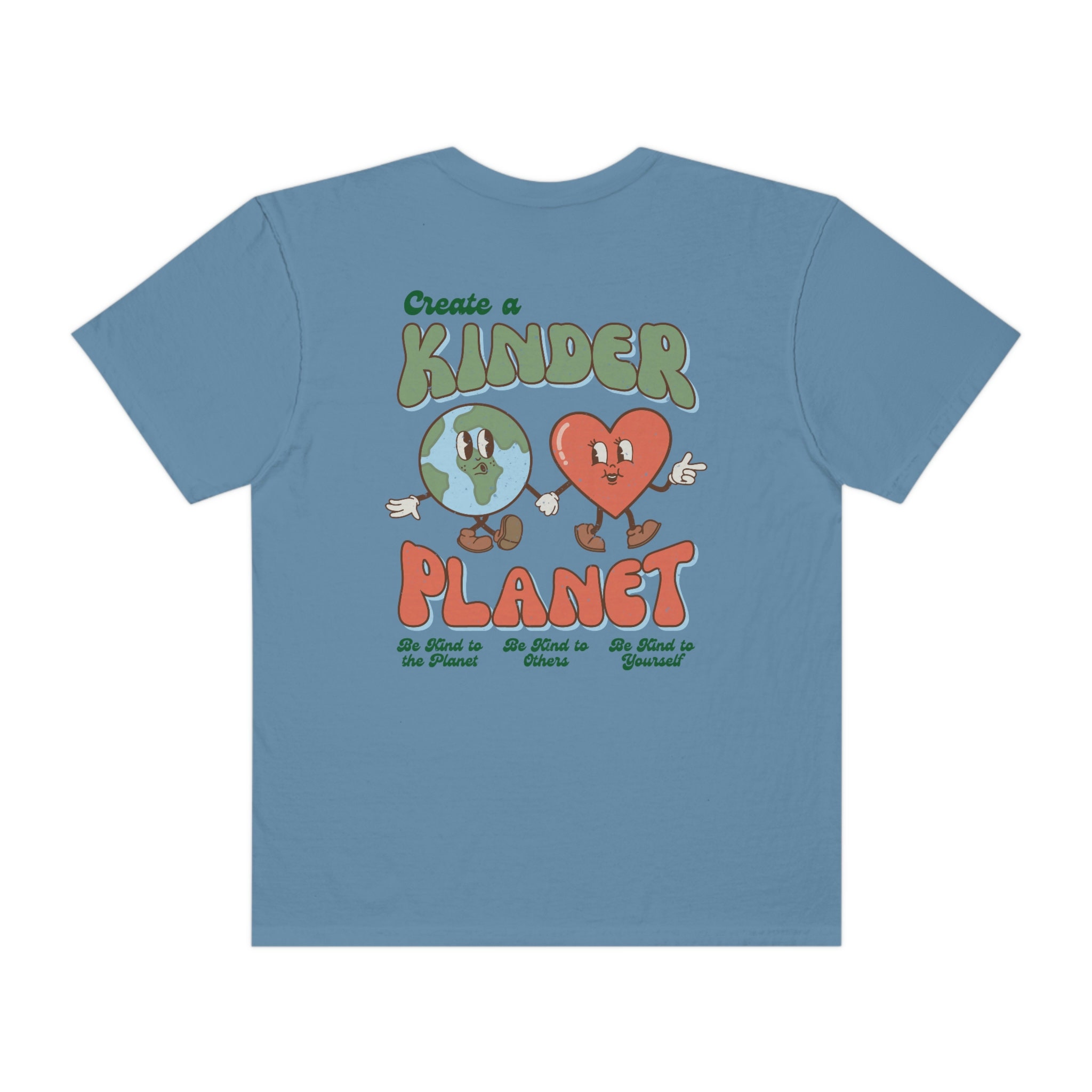 Kinder Planet Comfort Colors Tshirt Oversized Preppy Shirt - Etsy