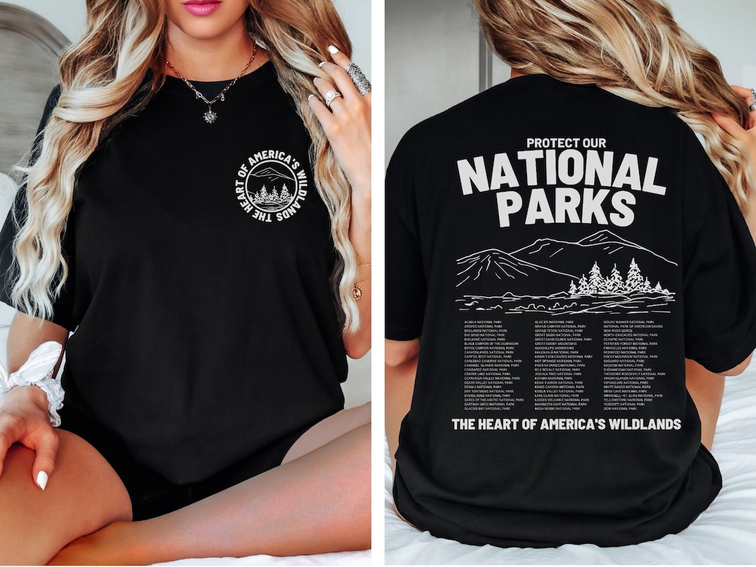National Parks Comfort Colors Tshirt Vintage Inspired National Park Tee ...
