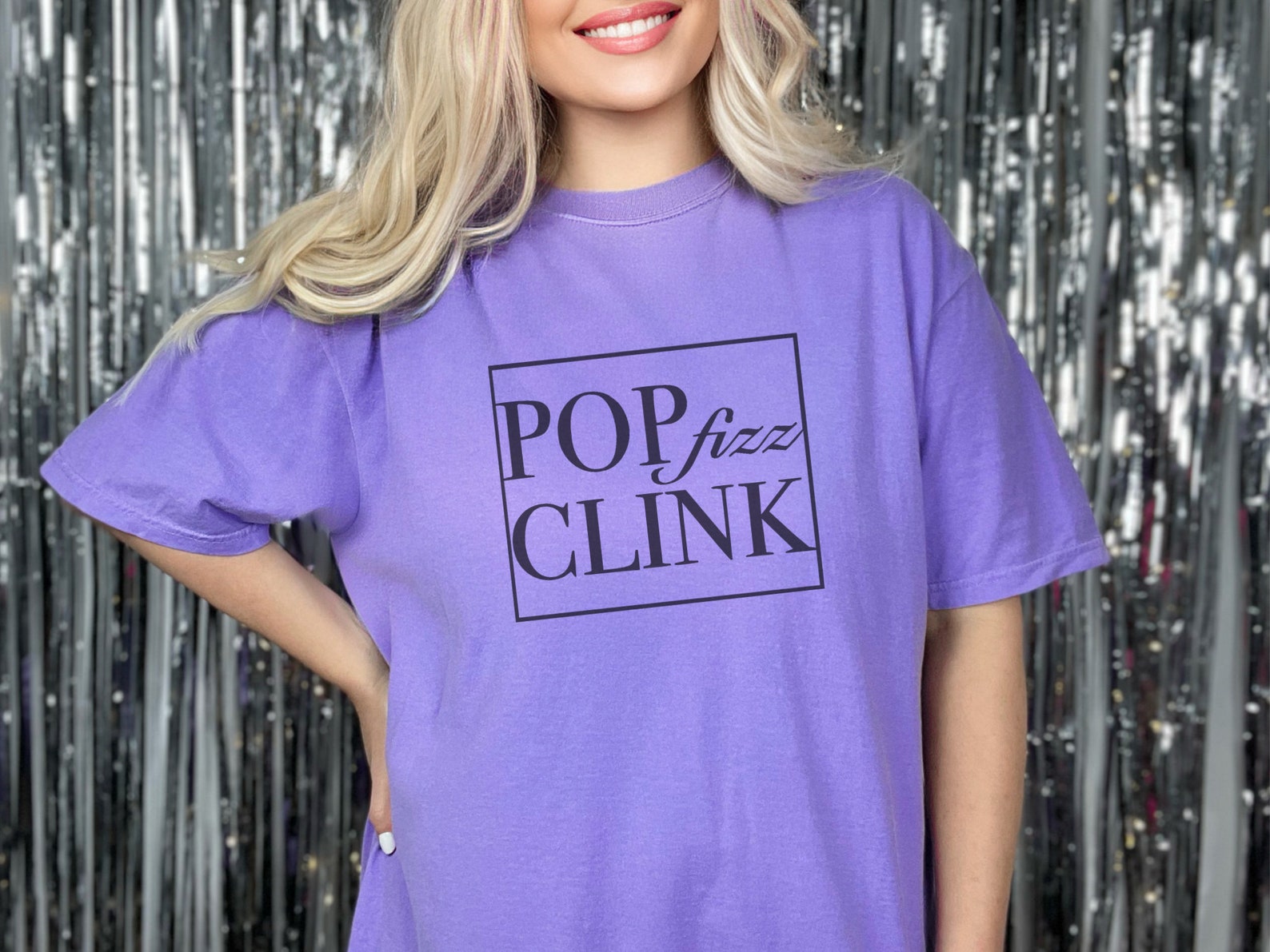 Pop Fizz Clink Comfort Colors Shirt Champagne Shirt Preppy Clothes Y2K ...
