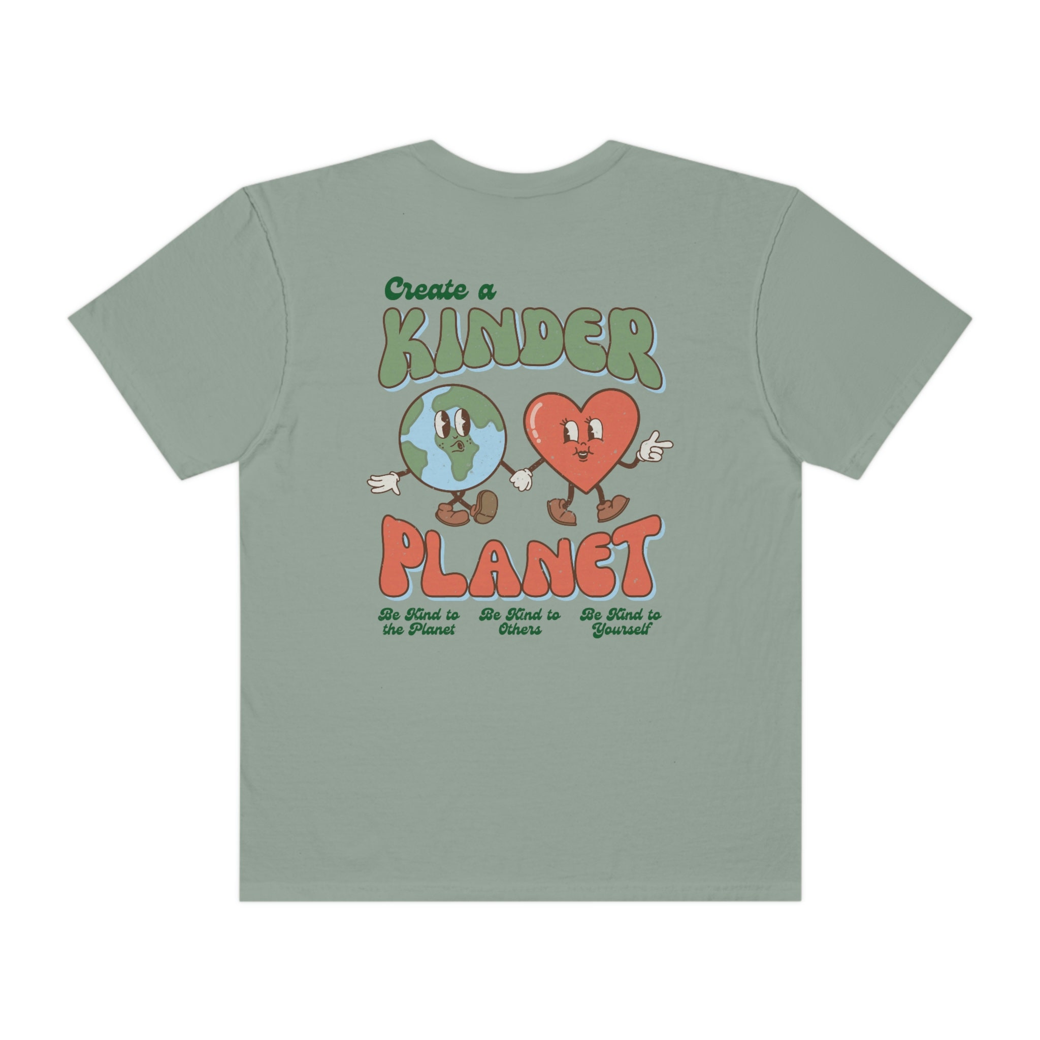 Kinder Planet Comfort Colors Tshirt Oversized Preppy Shirt - Etsy