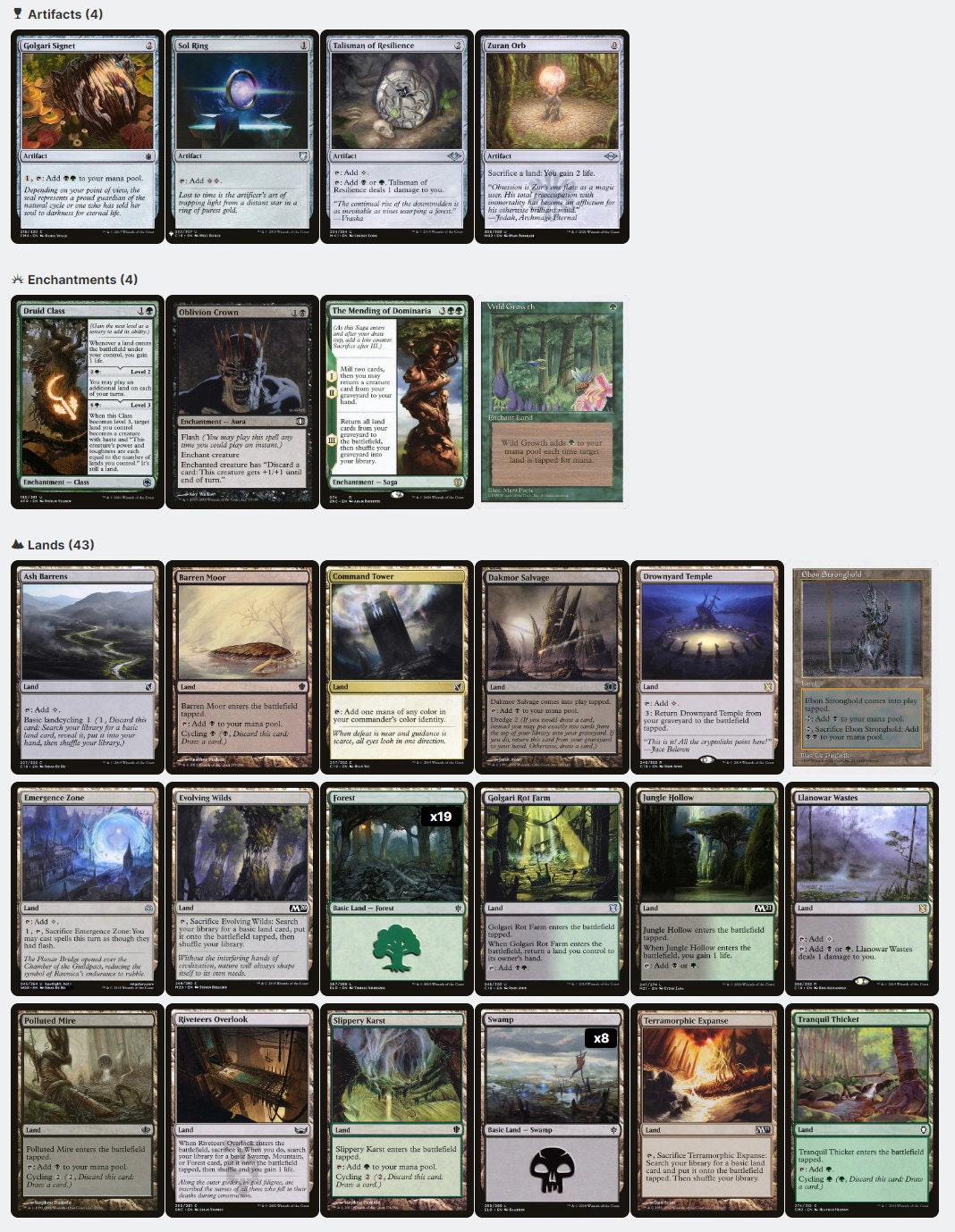 The Gitrog Monster Lands Magic MTG Commander Deck - Etsy