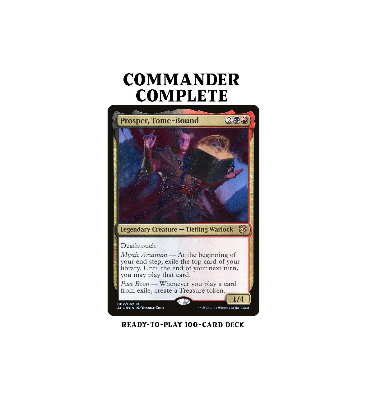 Prosper, Tome-bound TREASURE Cards From EXILE Magic MTG Custom ...