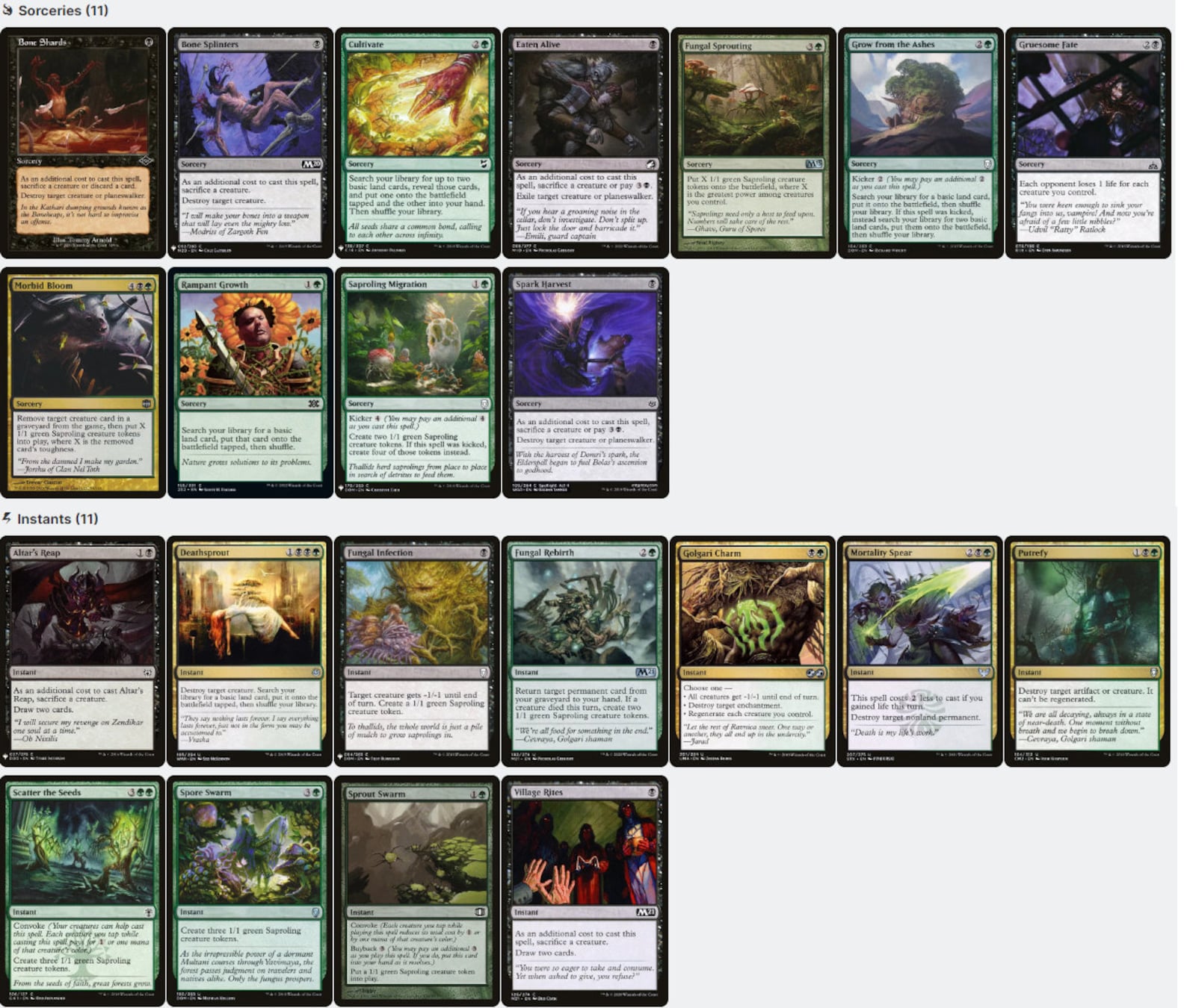 Slimefoot, the Stowaway Saproling Tribal Sacrifice Magic MTG Commander ...