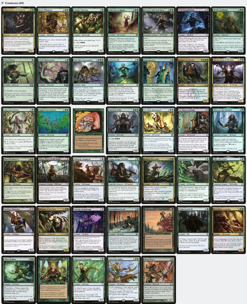 Lathril, Blade of the Elves Elf Tribal Elves Magic MTG Commander Deck ...