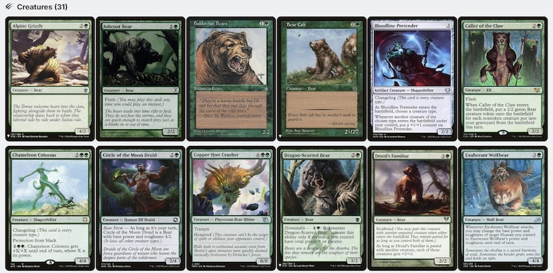 Ayula, Queen Among Bears BEAR TRIBAL Magic MTG Custom Commander Deck - Etsy