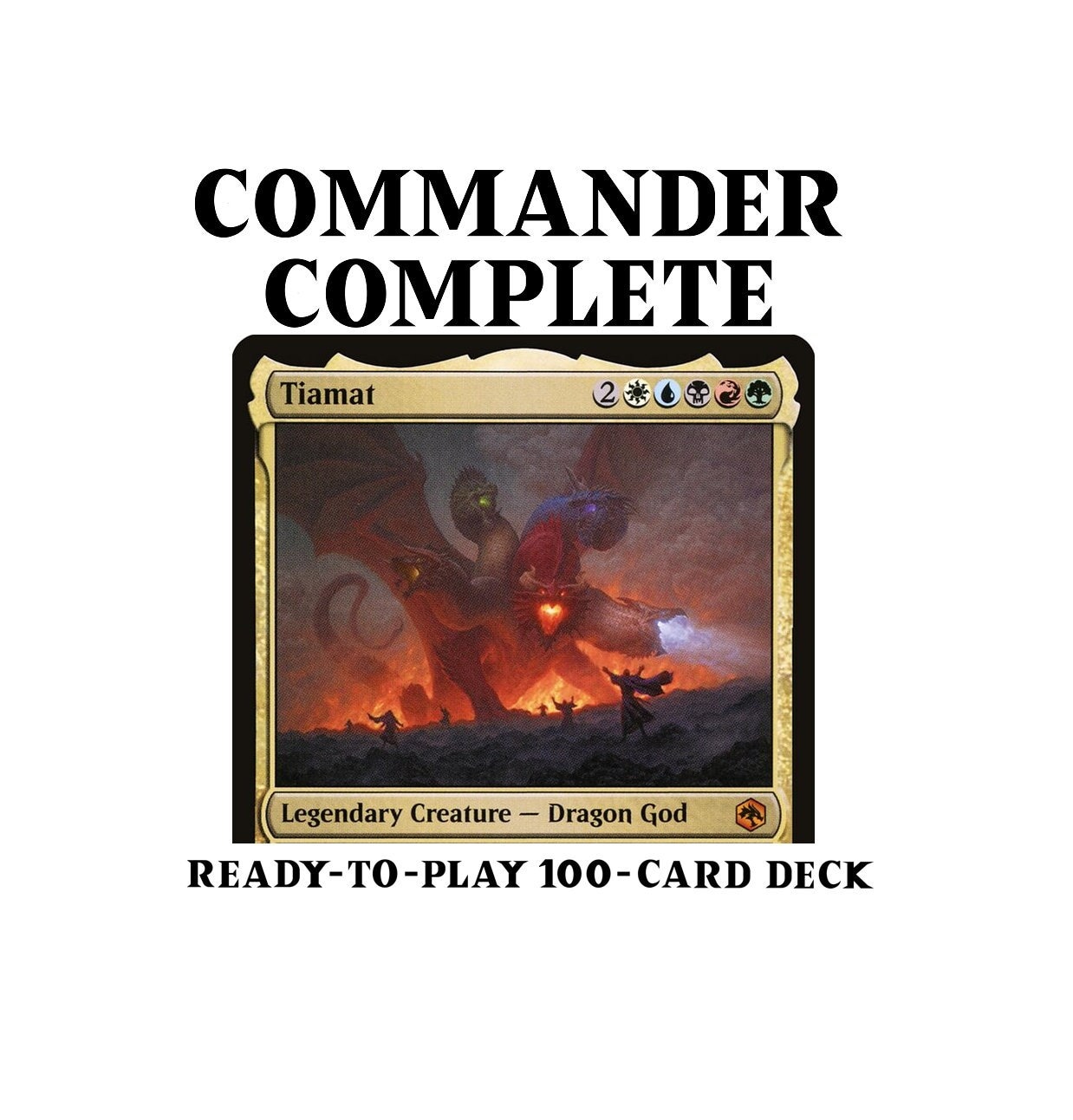 Tiamat Dragon Tribal Magic MTG Commander Deck - Etsy