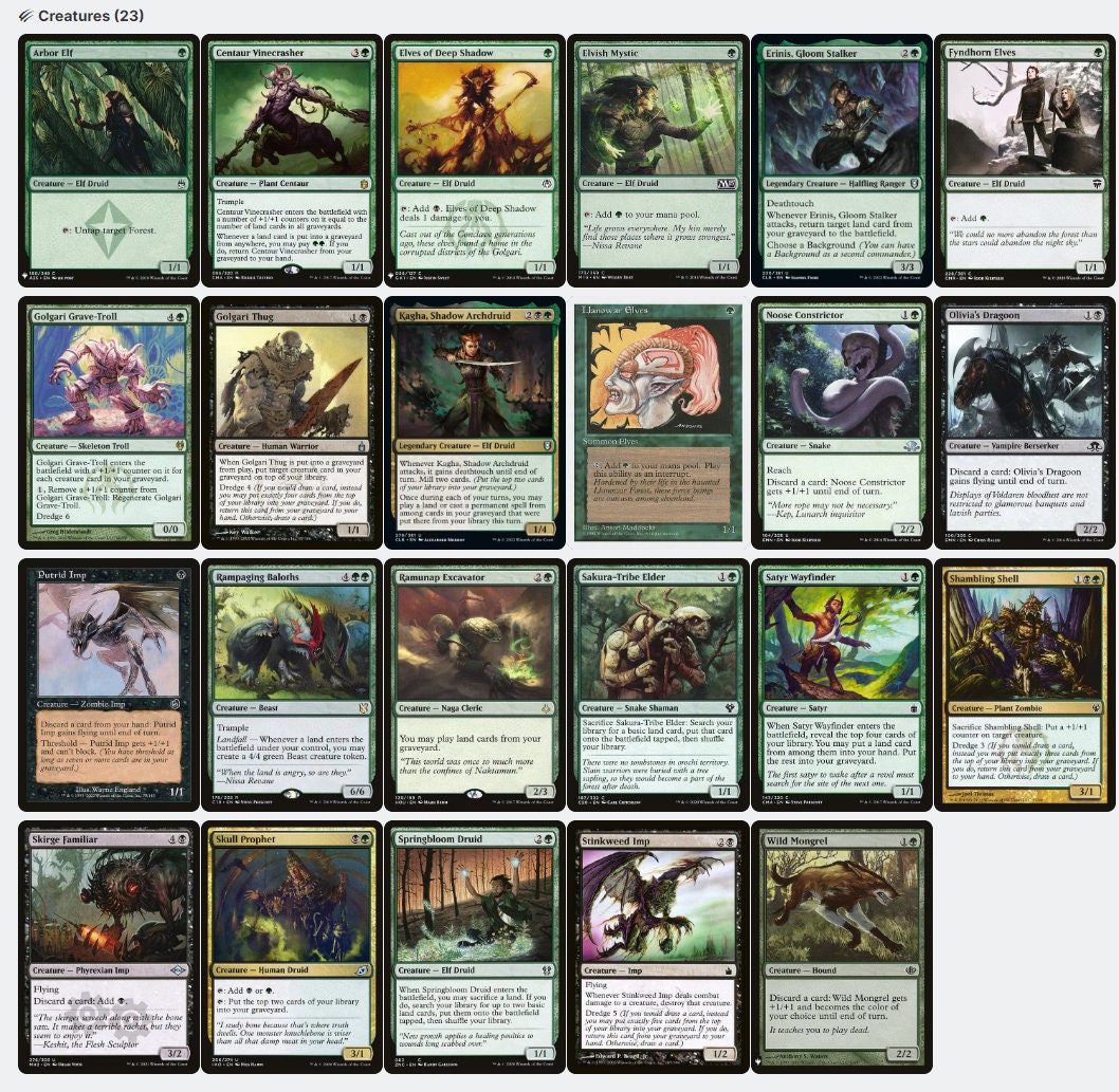 The Gitrog Monster Lands Magic MTG Commander Deck - Etsy