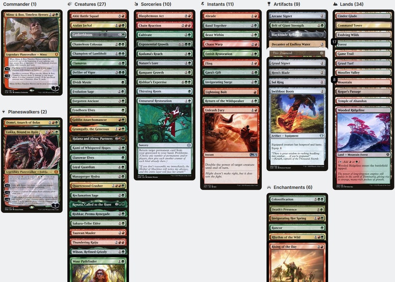 Minsc & Boo, Timeless Heroes +1/+1 Counters Magic MTG Custom Commander ...