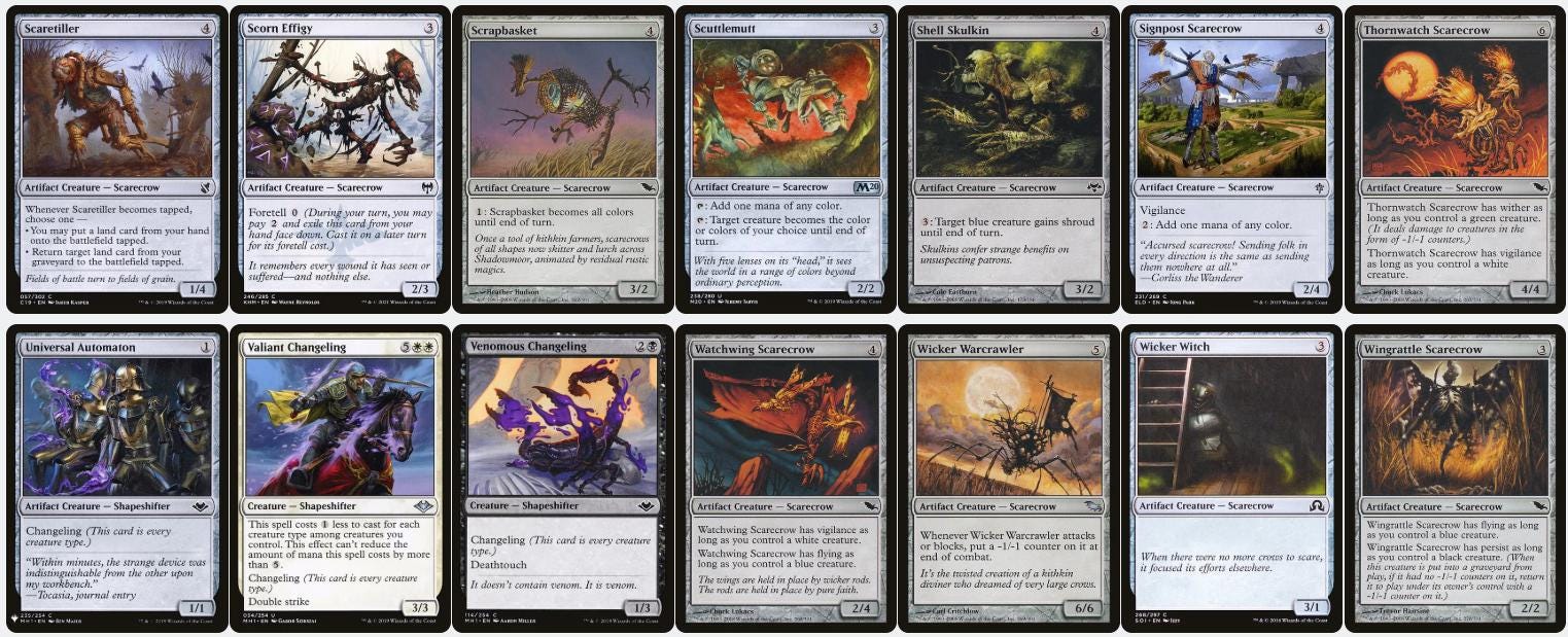 Reaper King SCARECROW Tribal Magic MTG Custom Commander Deck - Etsy