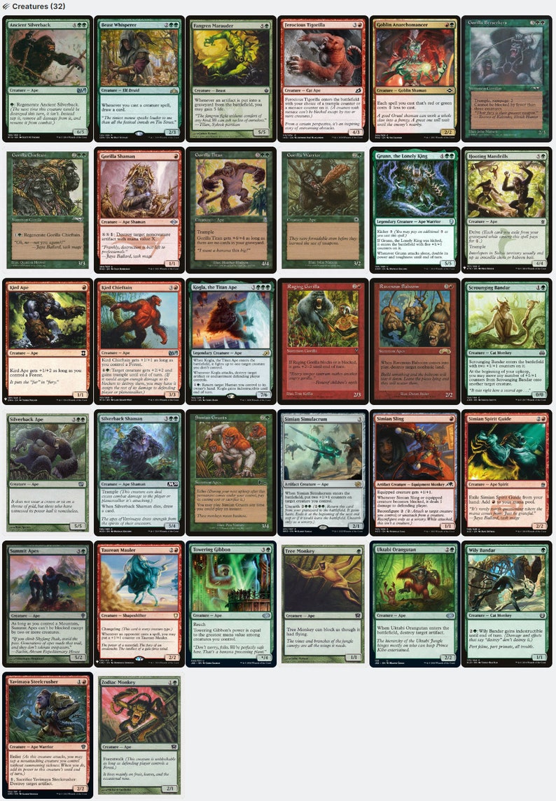 Kibo, Uktabi Prince Ape and Monkey Tribal Artifact Destruction Magic ...